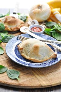 Chicken, Spinach, and Feta Calzones - The Seasoned Mom
