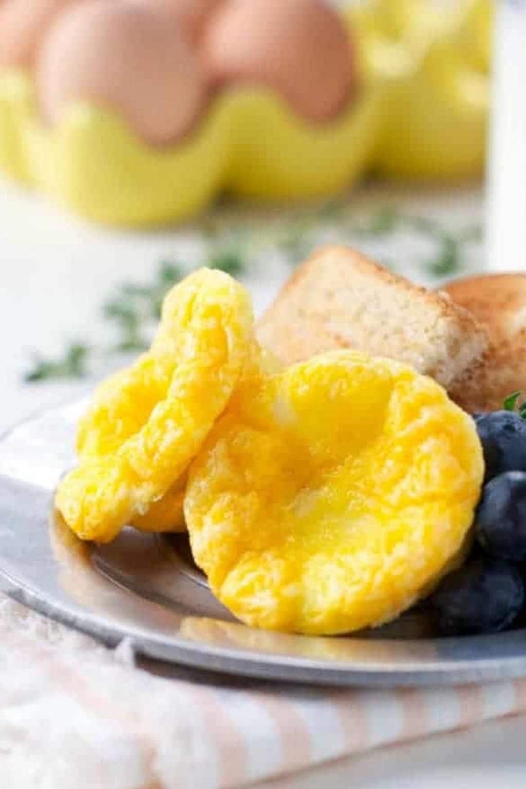 Mini Egg Bites with Cheese (3 Ingredients + Freezer Friendly)