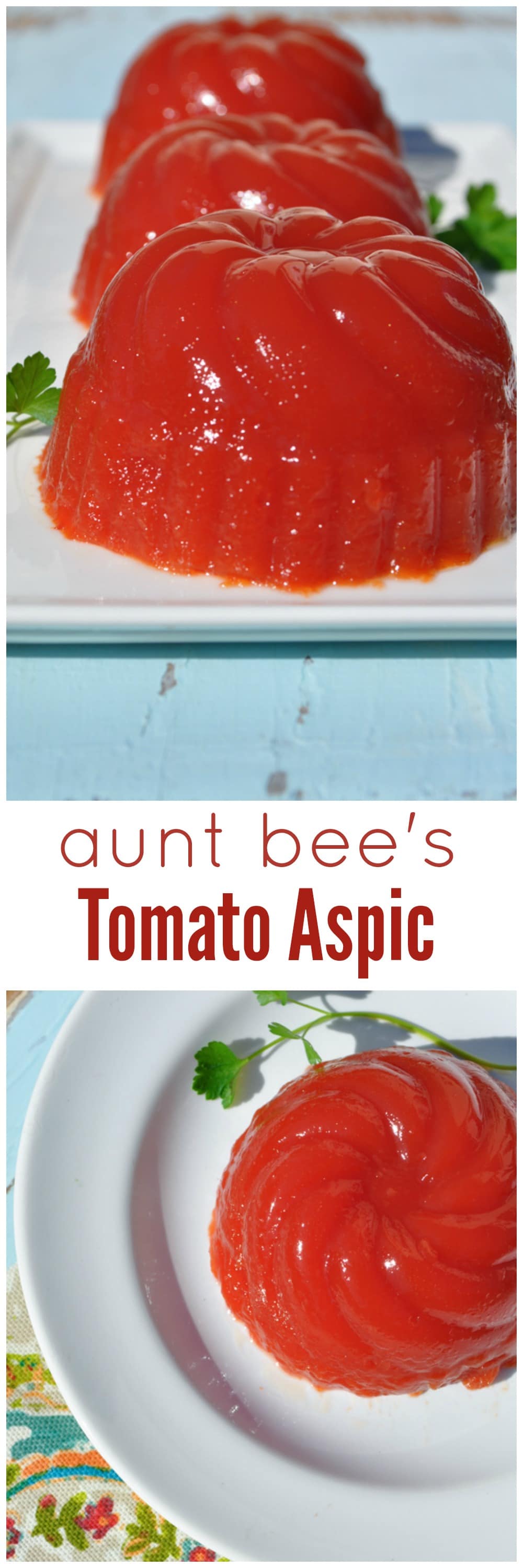 Aunt Bee's Tomato Aspic - The Seasoned Mom