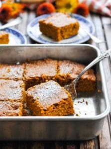 2 Ingredient Pumpkin Gingerbread - The Seasoned Mom