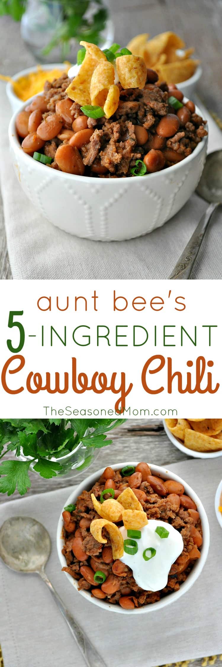 5-Ingredient Cowboy Chili Recipe | The Seasoned Mom