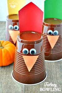 Thanksgiving Game: Turkey Bowling - The Seasoned Mom