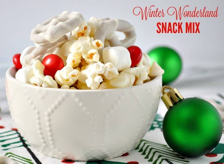 Winter Wonderland Snack Mix + a Video! - The Seasoned Mom