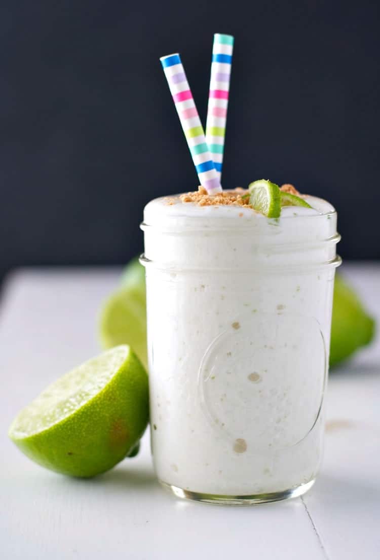 Easy Key Lime Pie Protein Smoothie - The Seasoned Mom