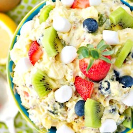 Fresh Fruit Fluff Salad Recipe | The Seasoned Mom