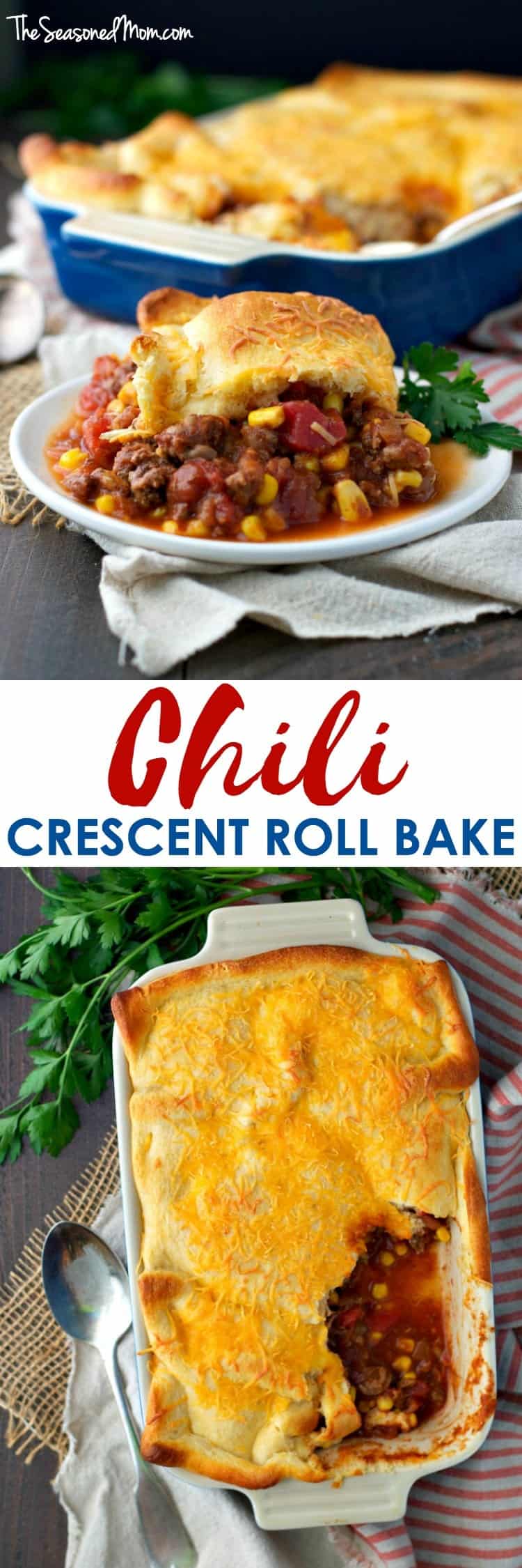 Easy Chili Crescent Roll Bake - The Seasoned Mom