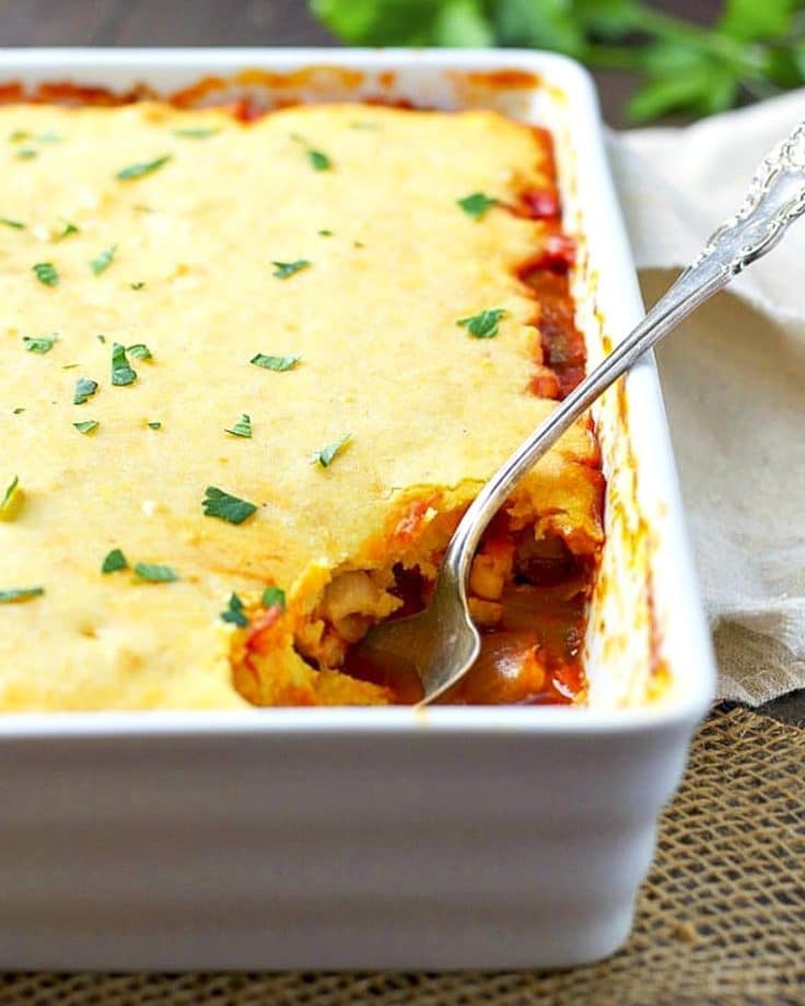BBQ Chicken Cornbread Casserole - The Seasoned Mom