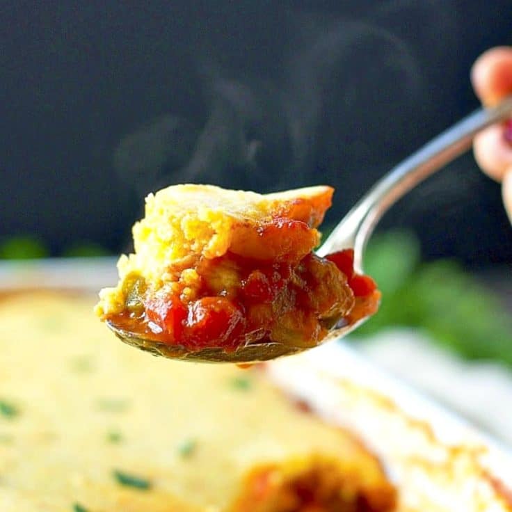 BBQ Chicken Cornbread Casserole - The Seasoned Mom