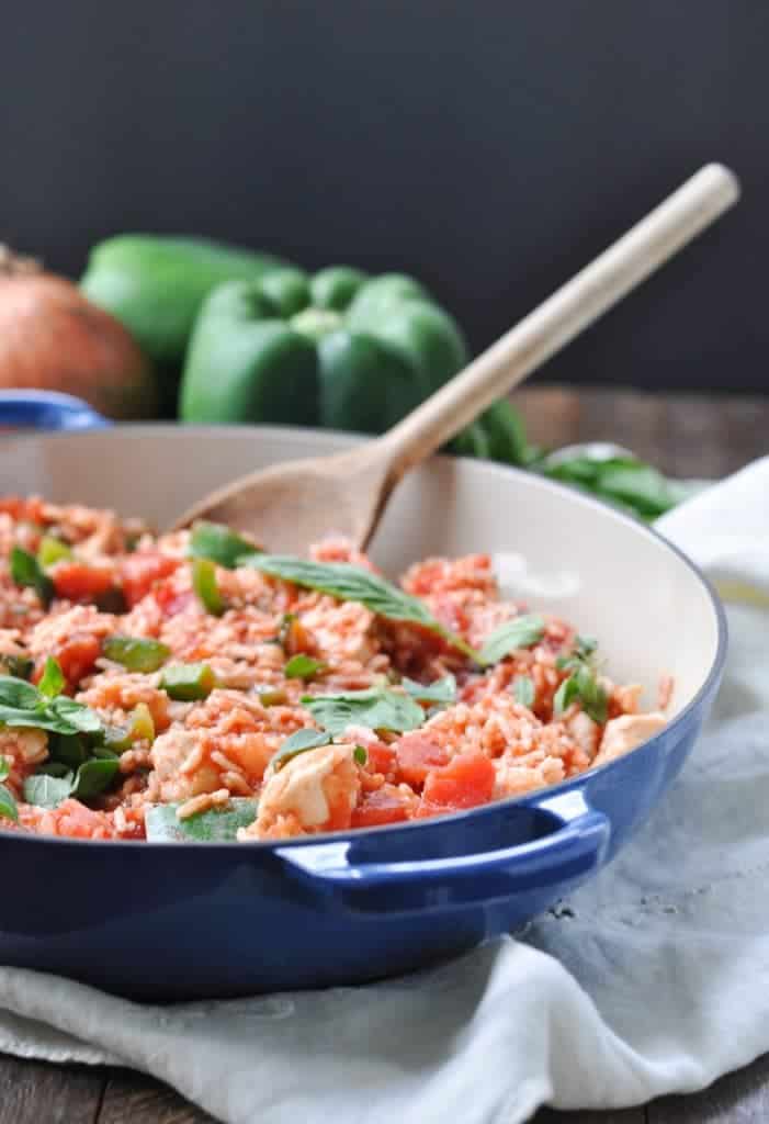 Aunt Bee's Chicken Cacciatore with Rice - The Seasoned Mom