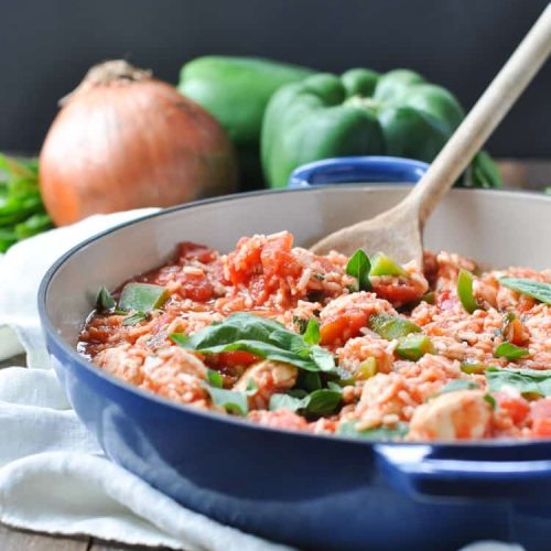 Aunt Bee's Chicken Cacciatore with Rice - The Seasoned Mom