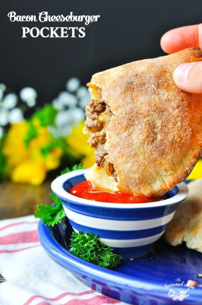 Bacon Cheeseburger Pockets - The Seasoned Mom