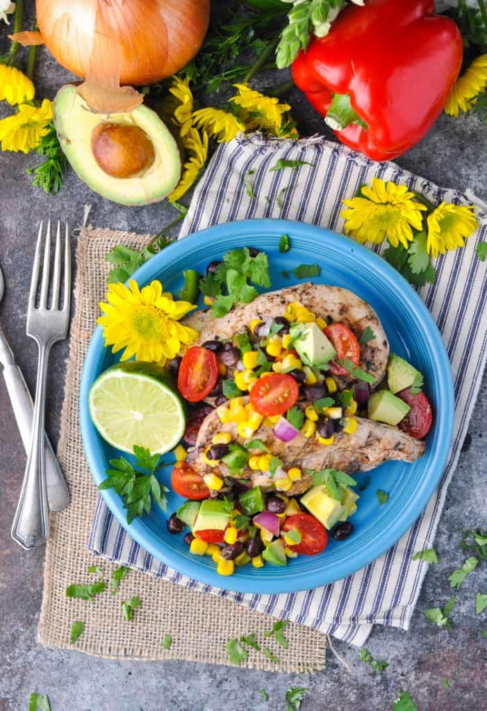 10-Minute Cowboy Caviar Chicken - The Seasoned Mom