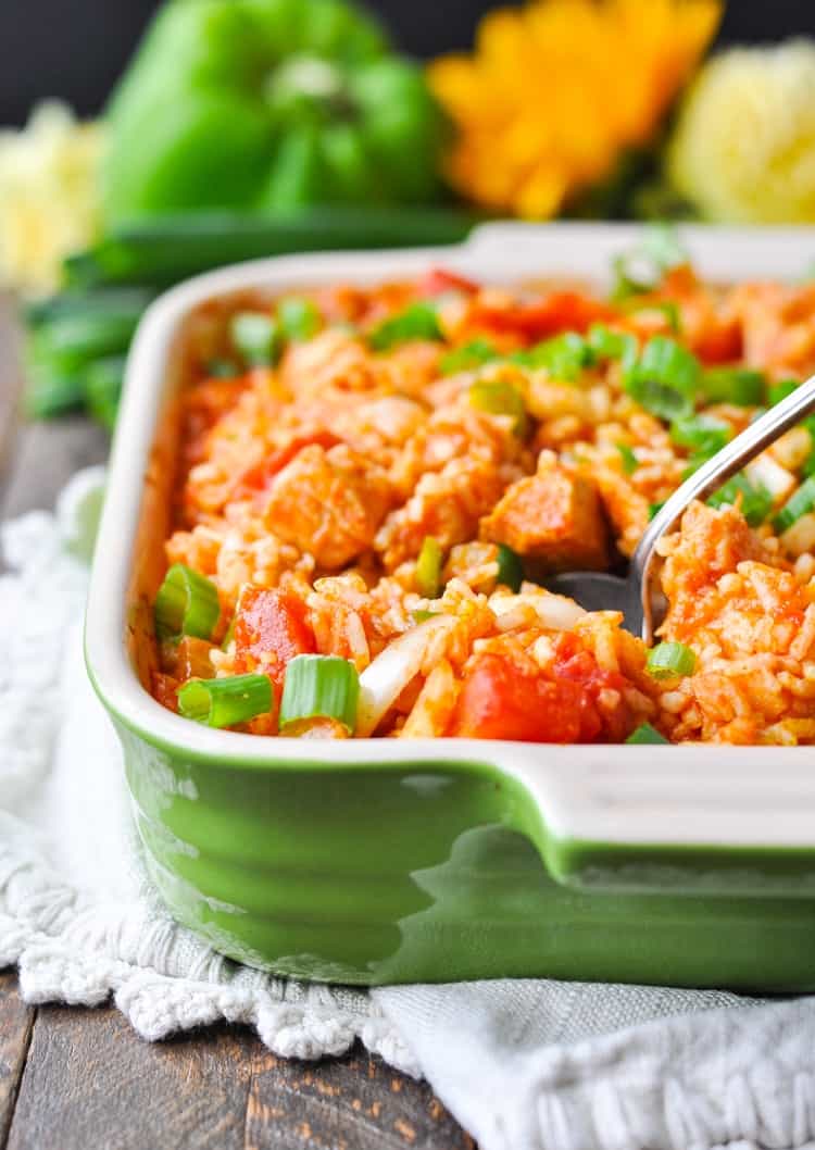 Dump-and-Bake Country Captain Chicken with Rice - The Seasoned Mom