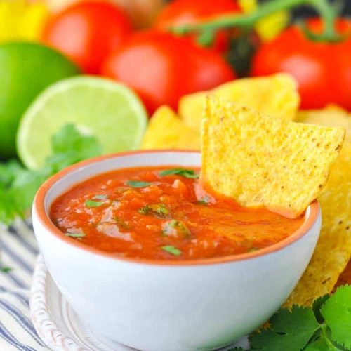5-Minute Homemade Salsa - The Seasoned Mom