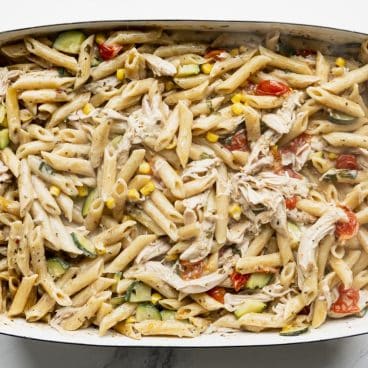 Summer Pasta (Dump-and-Bake!) - The Seasoned Mom