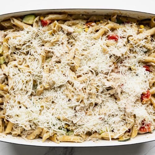Summer Pasta (Dump-and-Bake!) - The Seasoned Mom