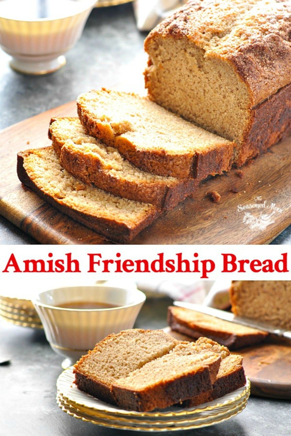 Cinnamon-Sugar Amish Friendship Bread - The Seasoned Mom