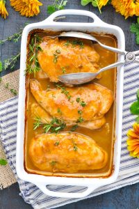 Dump-and-Bake Maple Balsamic Chicken - The Seasoned Mom