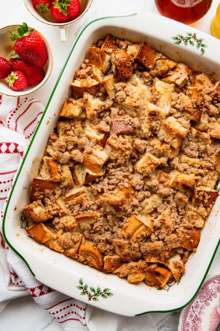 French Toast Casserole {Easy Overnight Breakfast Bake} – The Seasoned Mom