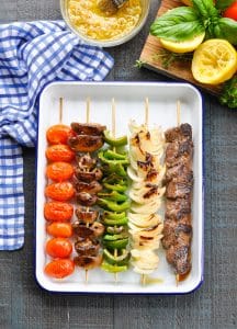 Beef Shish Kabobs {Oven, Stovetop, or Grill!} - The Seasoned Mom