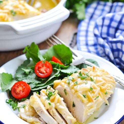 Baked Swiss Chicken {5-Ingredient Dump-and-Bake} | The Seasoned Mom