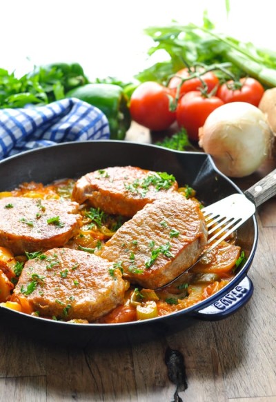 One Pot Southern Pork Chop Dinner - The Seasoned Mom