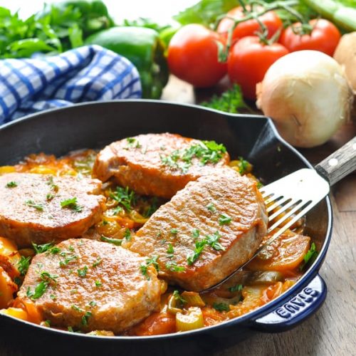 One Pot Southern Pork Chop Dinner - The Seasoned Mom