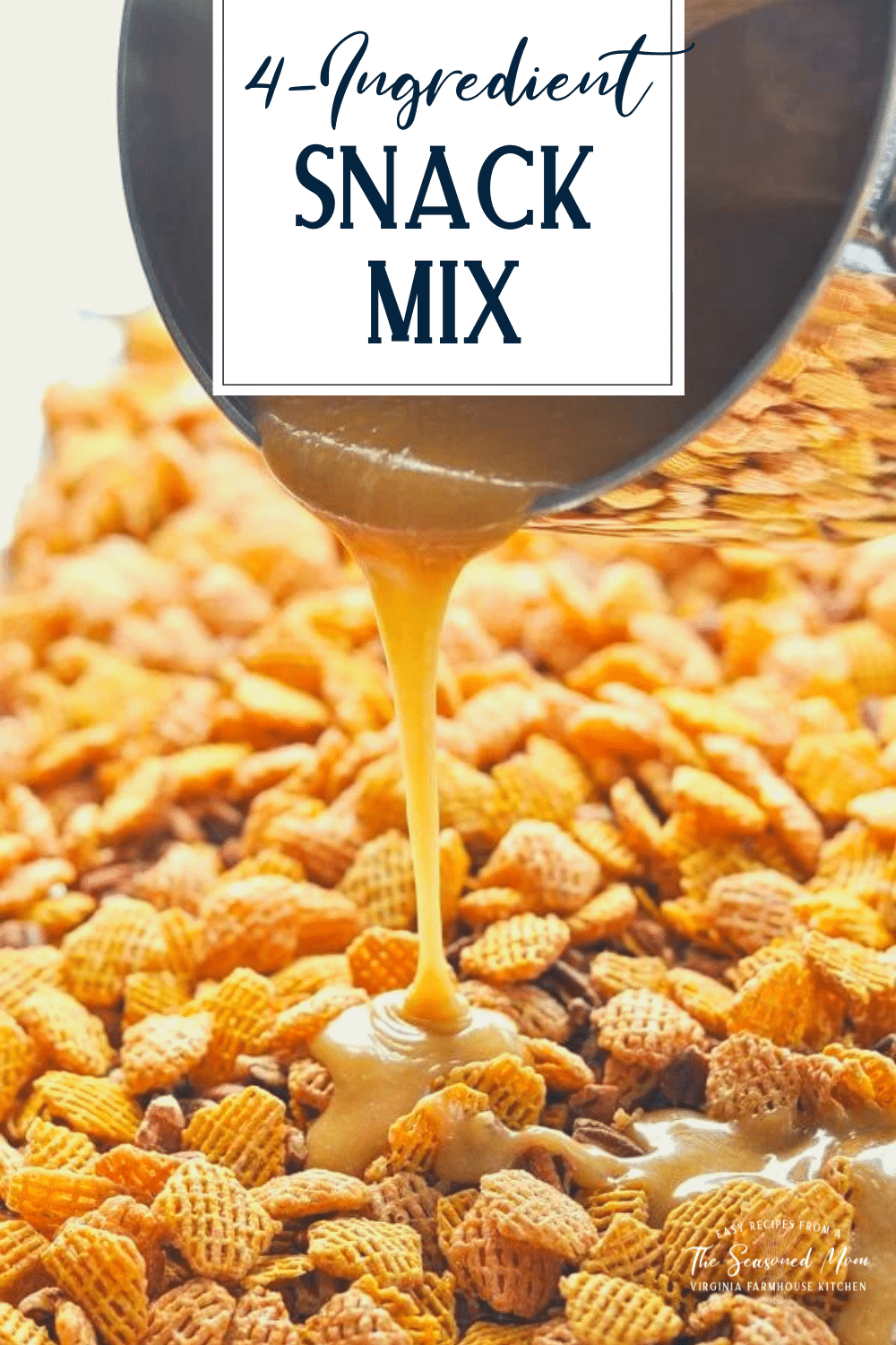 "Crack Snack" 4-Ingredient Snack Mix - The Seasoned Mom
