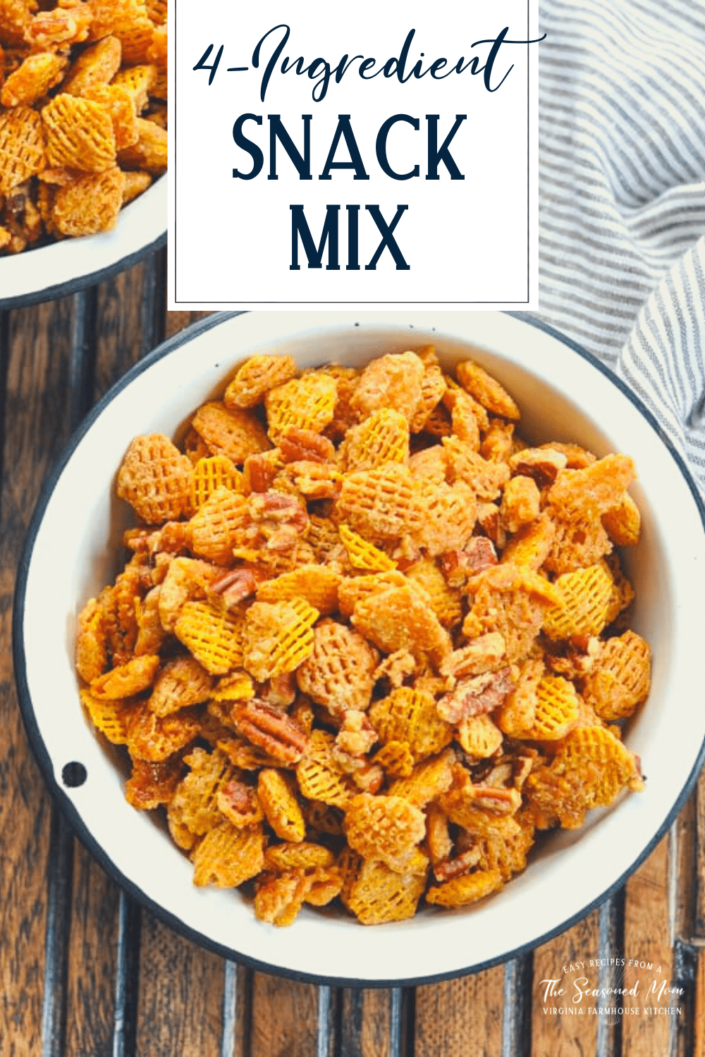 "Crack Snack" 4-Ingredient Snack Mix - The Seasoned Mom