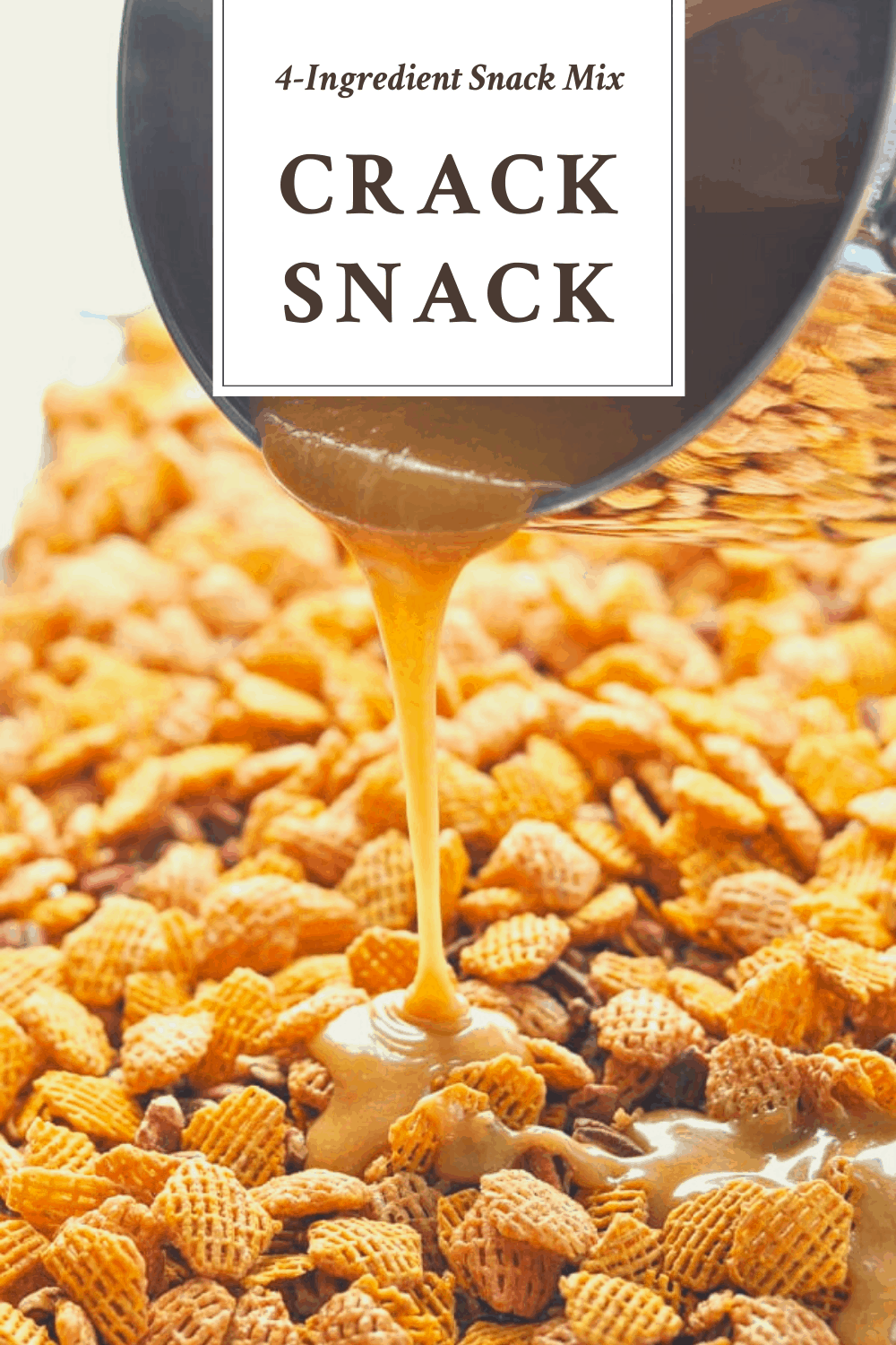 "Crack Snack" 4-Ingredient Snack Mix - The Seasoned Mom