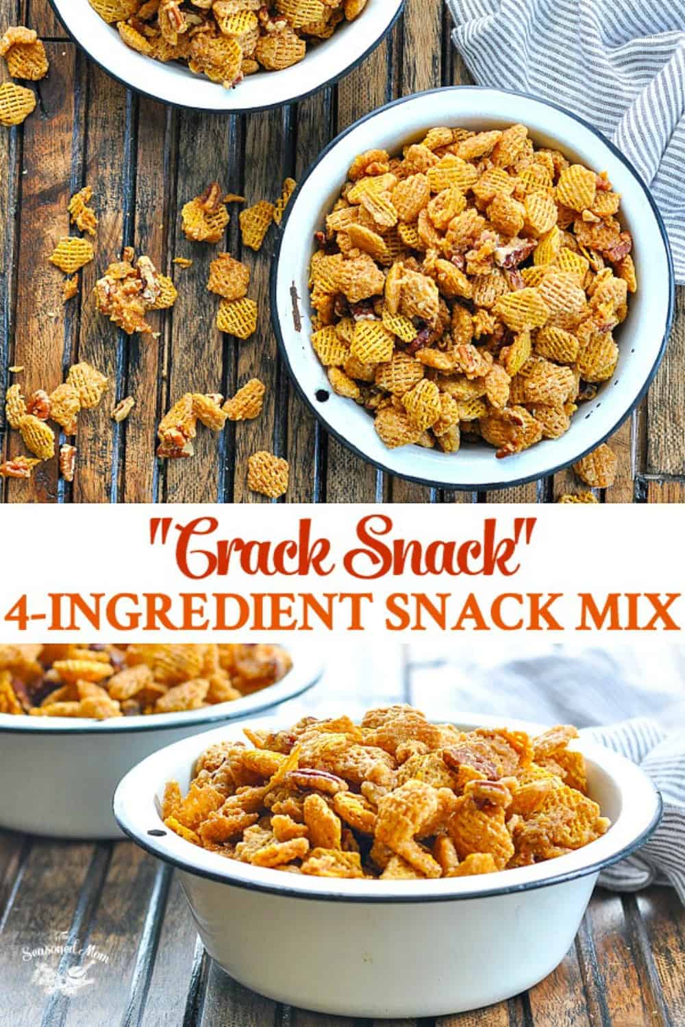 "Crack Snack" 4-Ingredient Snack Mix - The Seasoned Mom