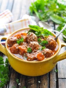 Slow Cooker Italian Meatball Stew Recipe | The Seasoned Mom