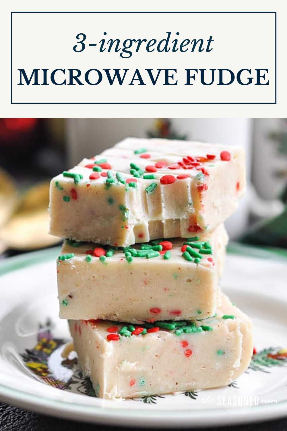 3-Ingredient Microwave Fudge - The Seasoned Mom