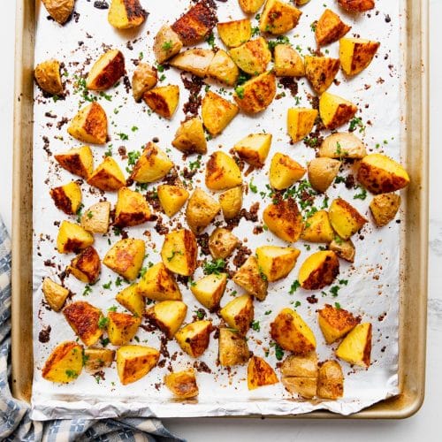 Crispy Seasoned Oven Roasted Potatoes - The Seasoned Mom