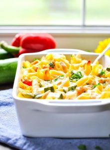 Dump-and-Bake Summer Pasta - The Seasoned Mom