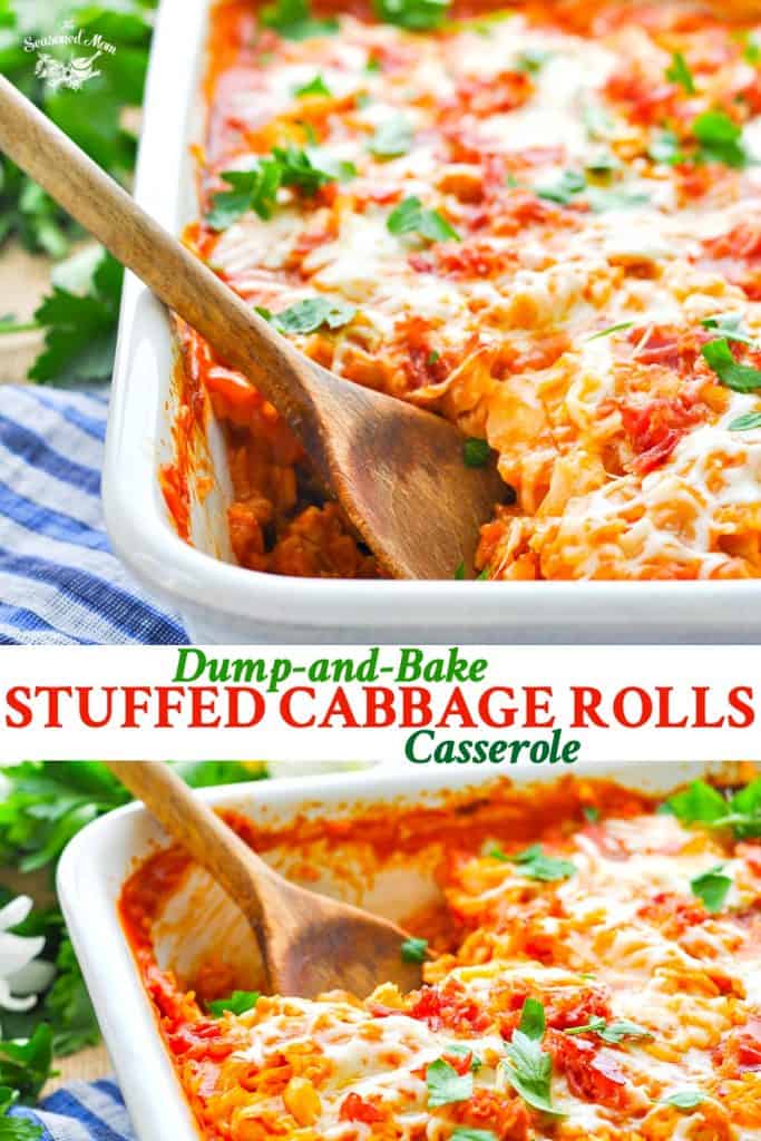 Dump-and-Bake Stuffed Cabbage Rolls Casserole - The Seasoned Mom