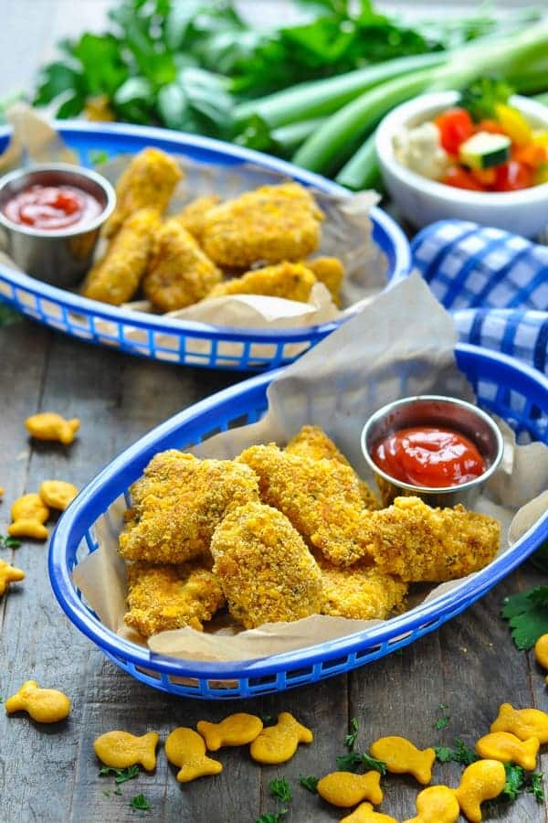 Goldfish Chicken Nuggets Recipe - The Seasoned Mom