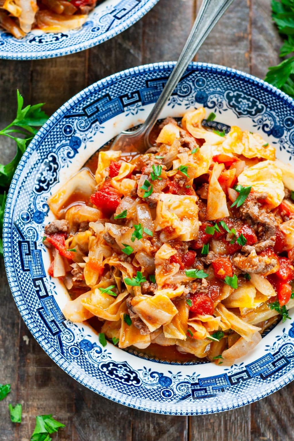 One-Skillet Ground Beef Cabbage Recipe - The Seasoned Mom