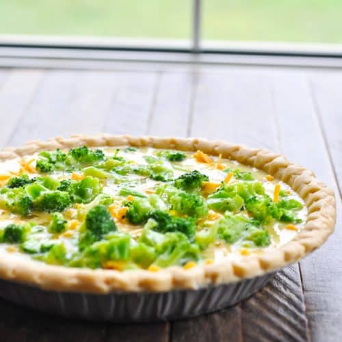Ham and Broccoli Quiche - The Seasoned Mom