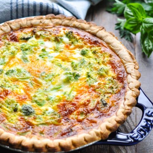 Ham and Broccoli Quiche - The Seasoned Mom