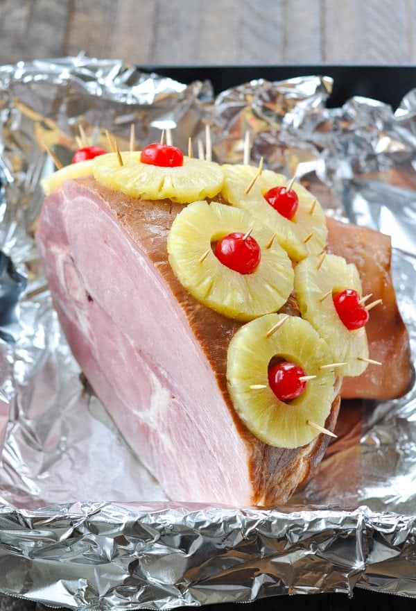 Pineapple Glazed Ham - The Seasoned Mom