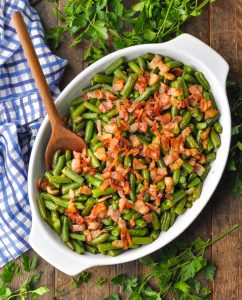 Arkansas Green Beans with Bacon - The Seasoned Mom