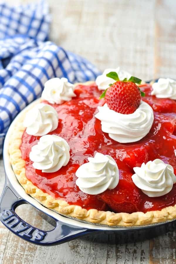 Old-Fashioned Strawberry Pie Recipe - The Seasoned Mom