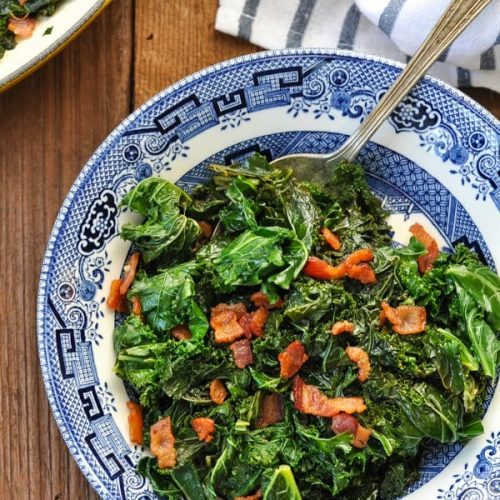 Sauteed Kale with Bacon - The Seasoned Mom