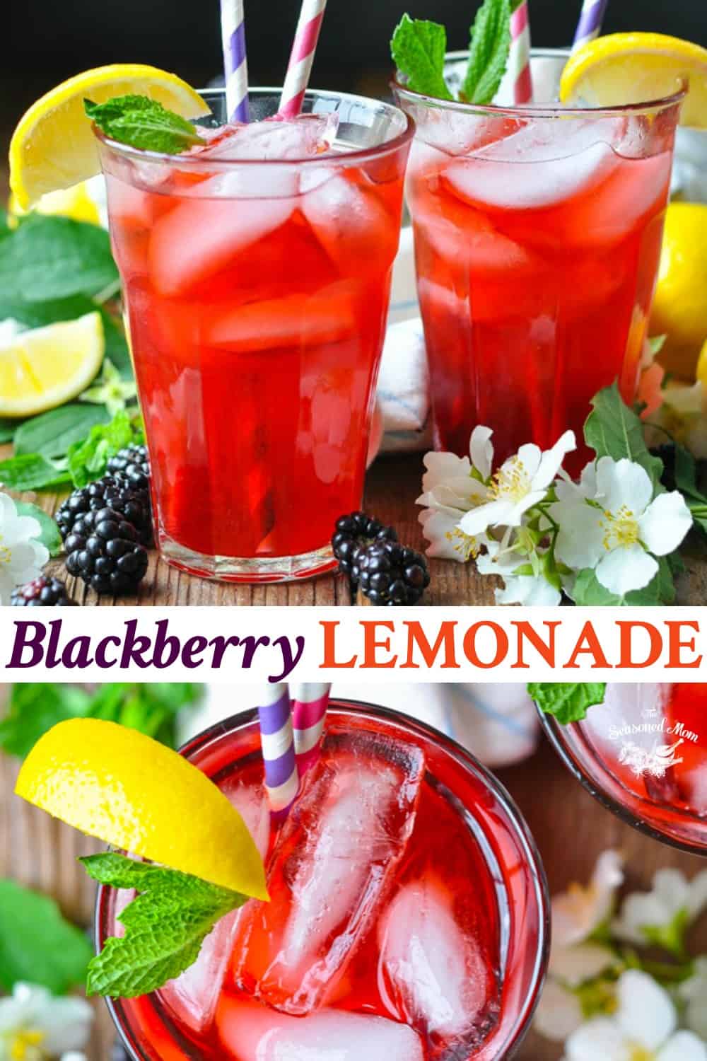 Old-Fashioned Blackberry Lemonade - The Seasoned Mom