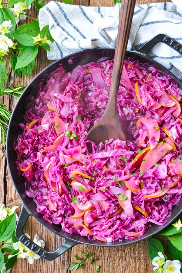Braised Red Cabbage - The Seasoned Mom