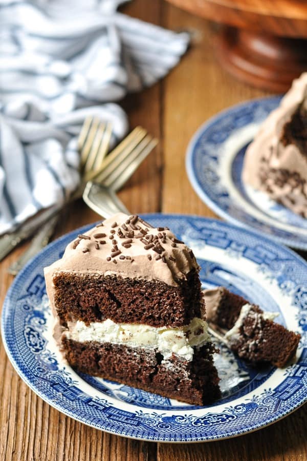 Easy Chocolate Cake with Cream Filling - The Seasoned Mom