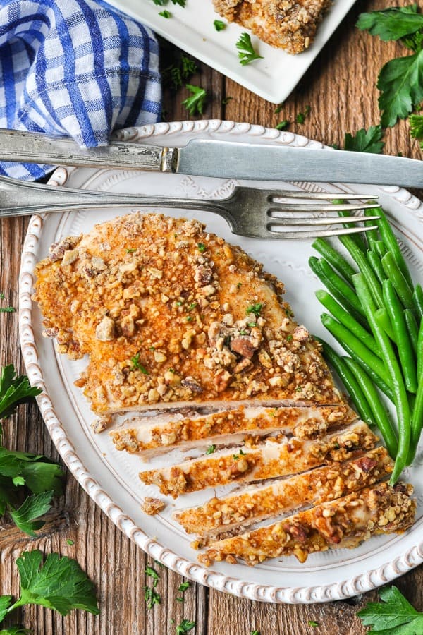 Pecan Crusted Chicken - The Seasoned Mom