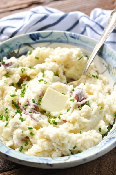 Skin On Mashed Red Potatoes - The Seasoned Mom
