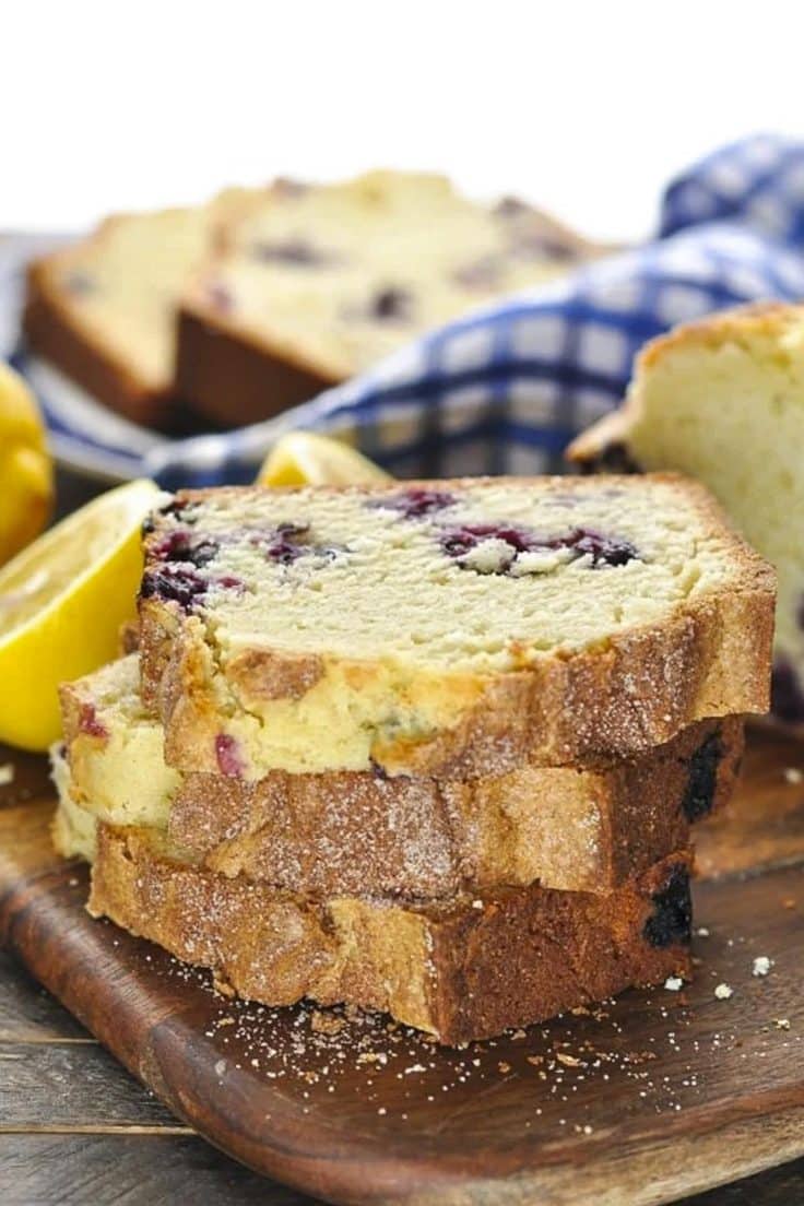Aunt Mary's Blueberry Bread - The Seasoned Mom
